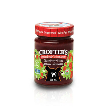 CROFTER'S ORGANIC SPREAD STRAWBERRY JAM 235ML - Grocery Store Vancouve