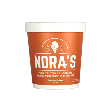 NORA'S PEANUT BUTTER & CHOCOLATE 473ML (FROZEN)